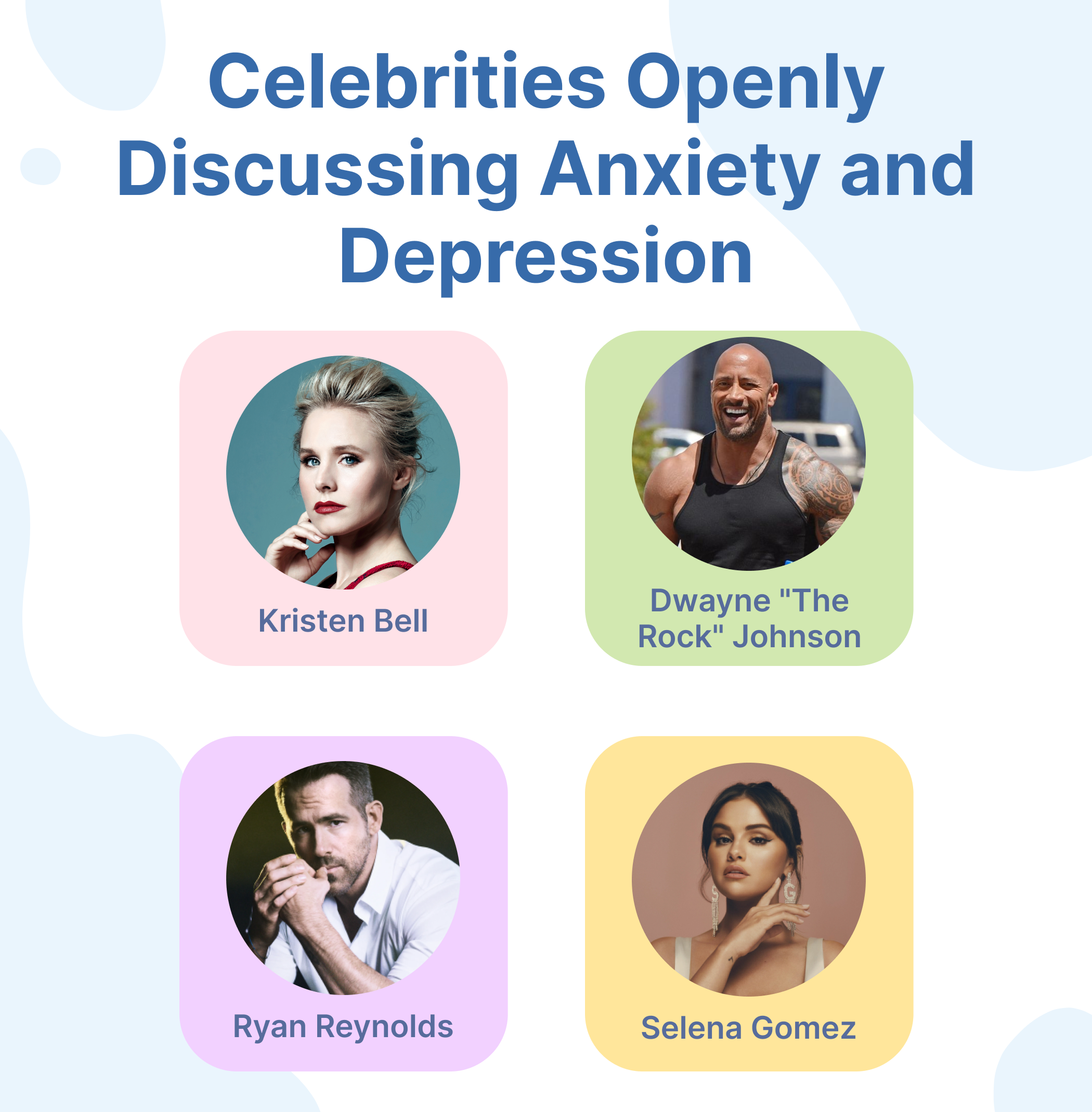 12 Celebrities With Mental Health Issues Who've Spoken Out