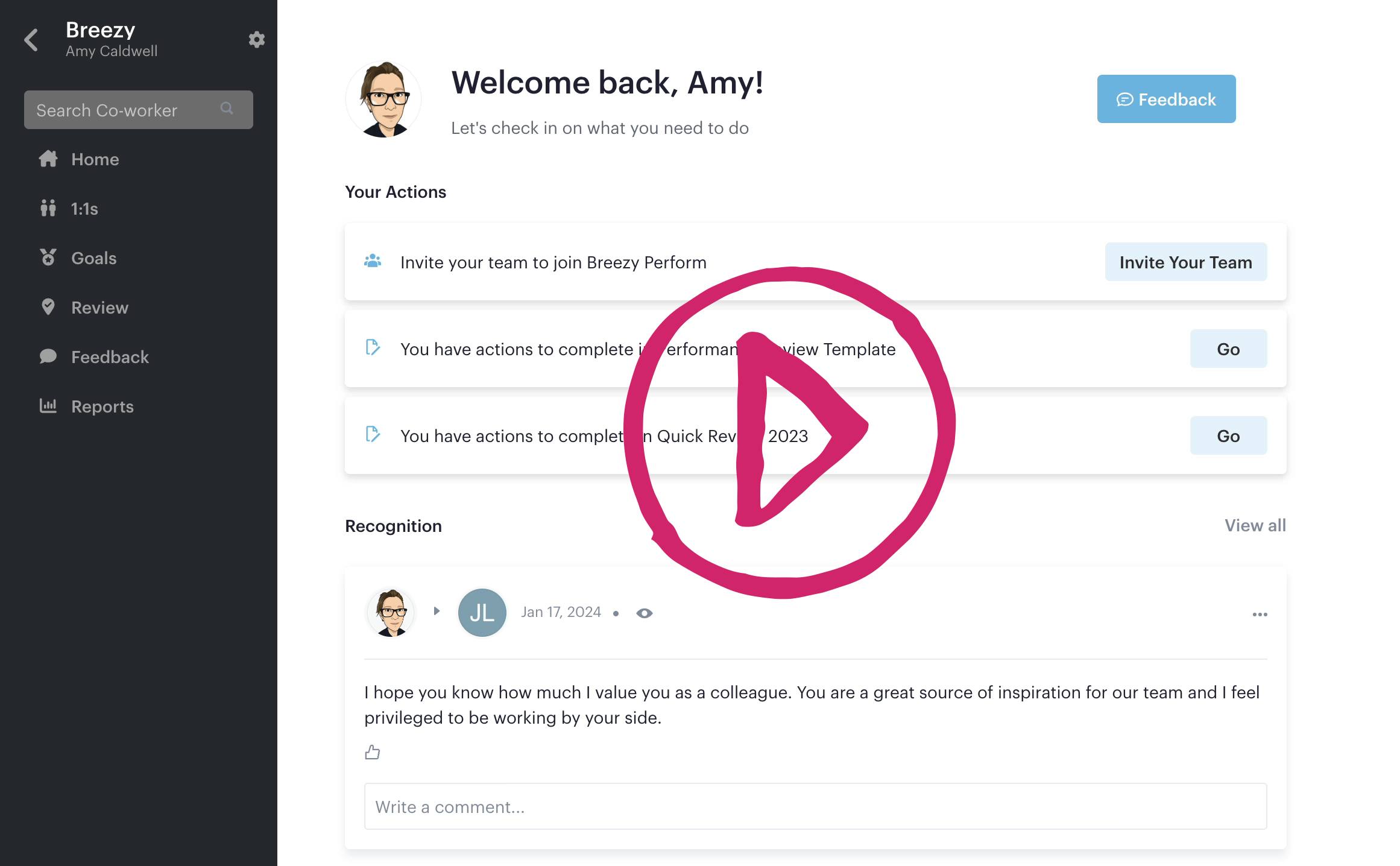 Breezy Perform: Simple, Powerful Performance Management Software