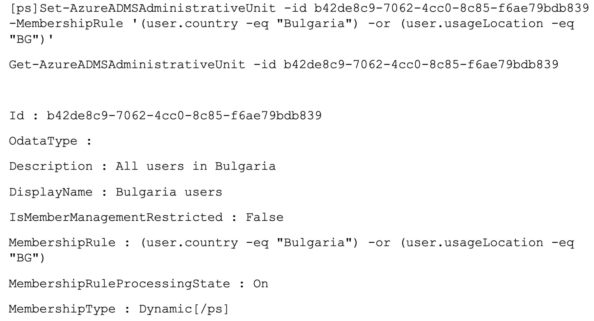 Azure AD Administrative Units: Dynamic Membership Rules