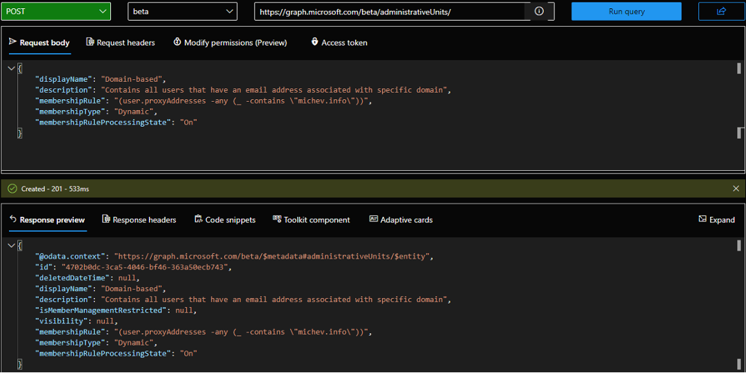 Azure AD Administrative Units: Dynamic Membership Rules