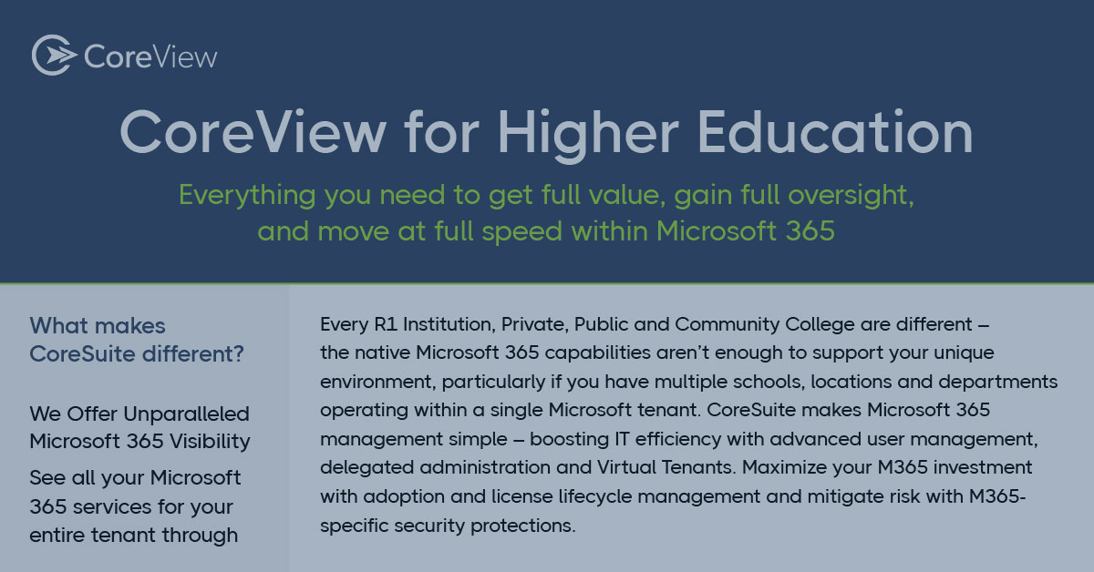 Office 365 Higher Education | CoreView