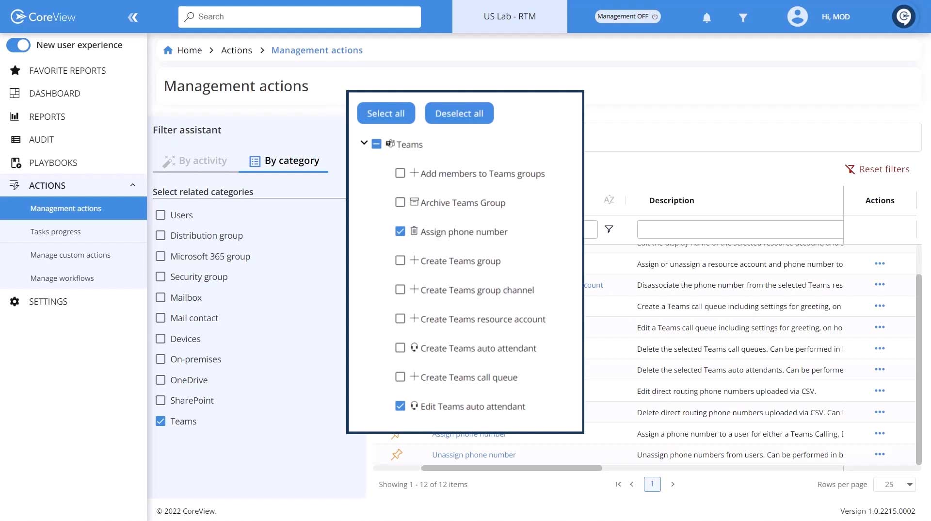 Microsoft Teams Phone Administration with CoreView | CoreView