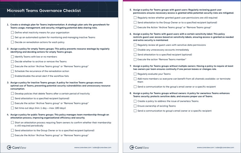 Microsoft Teams Governance: Best Practices, Plans & Templates
