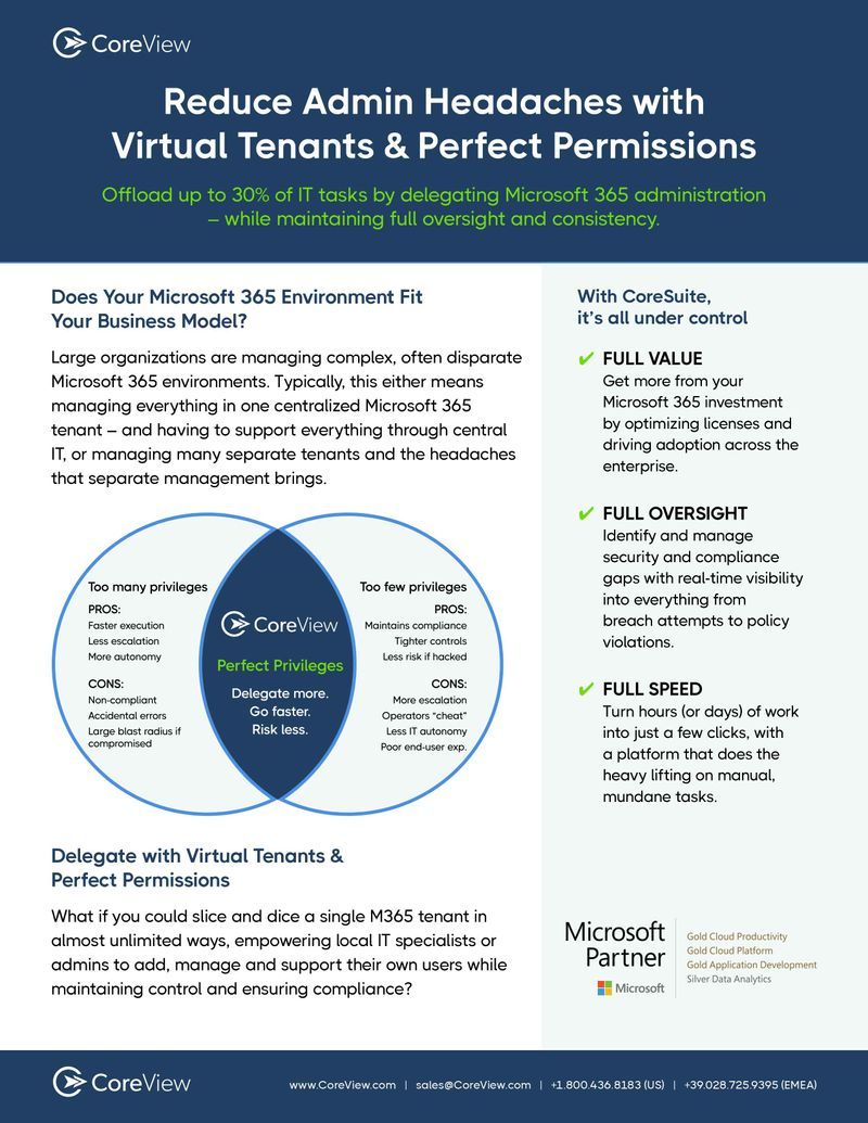 Tenant Segmentation for M365 | CoreView