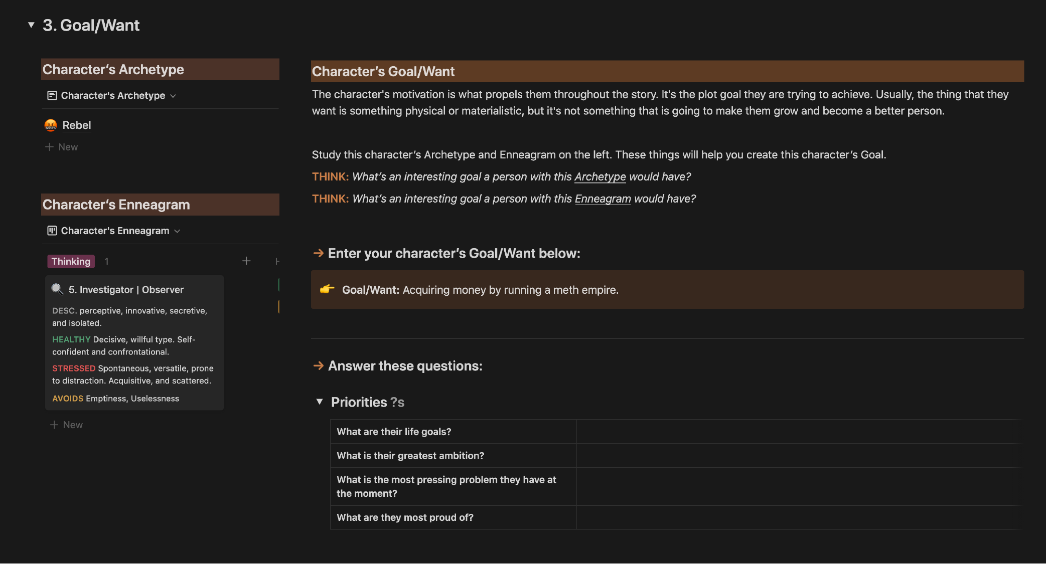 How I Created the Ultimate Notion Character Template | StoryFlint