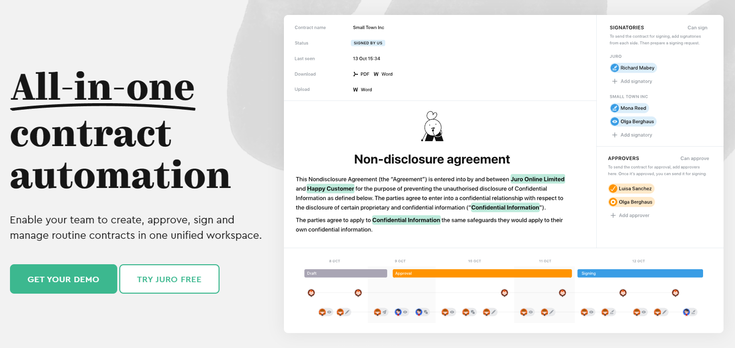 Juro | The all-in-one contract automation platform