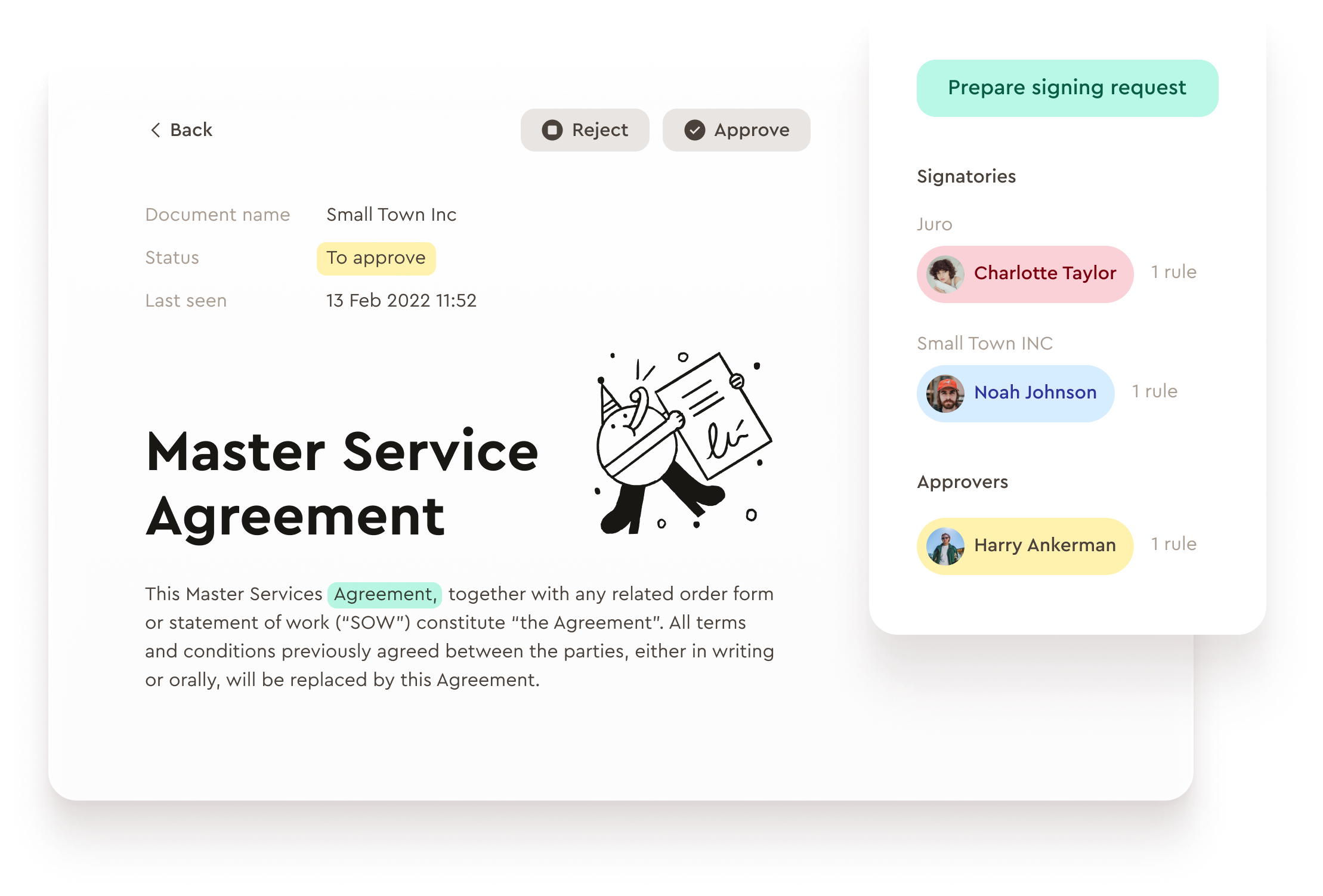 Juro | all-in-one contract automation software