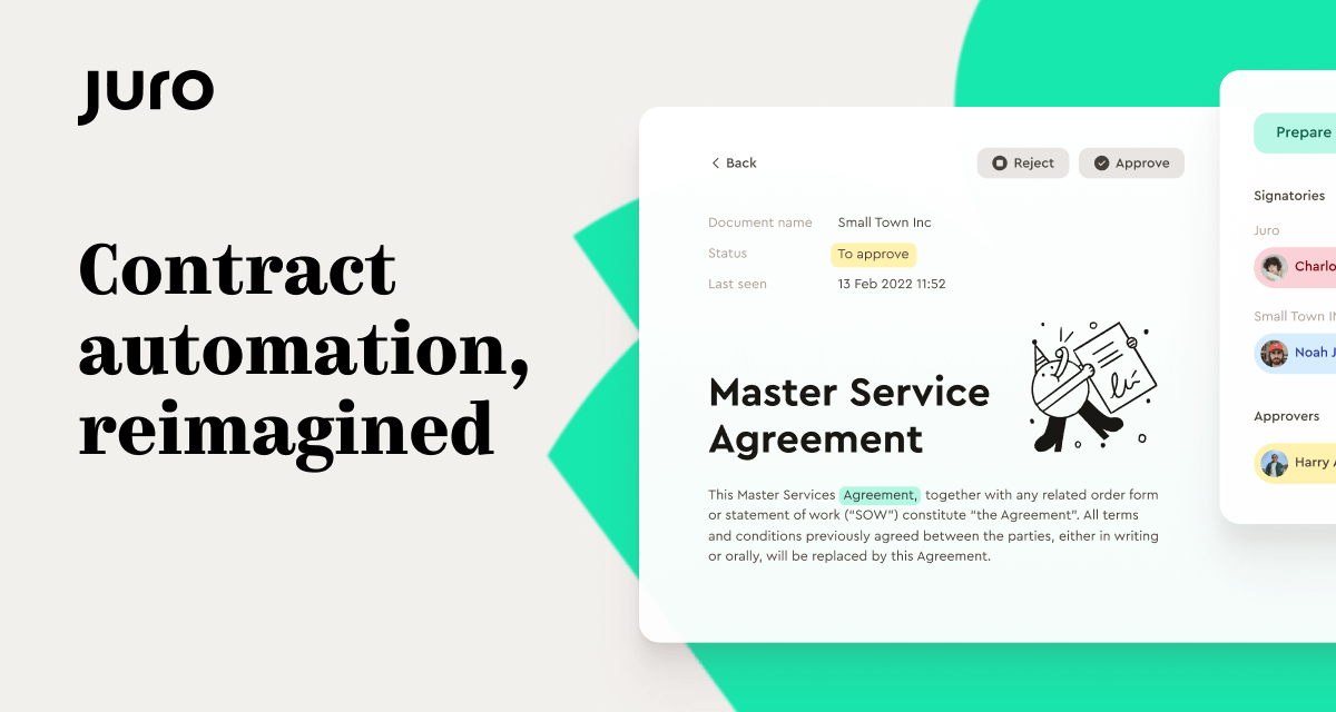 Juro | all-in-one contract automation software