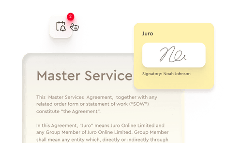 Juro | Sign contracts