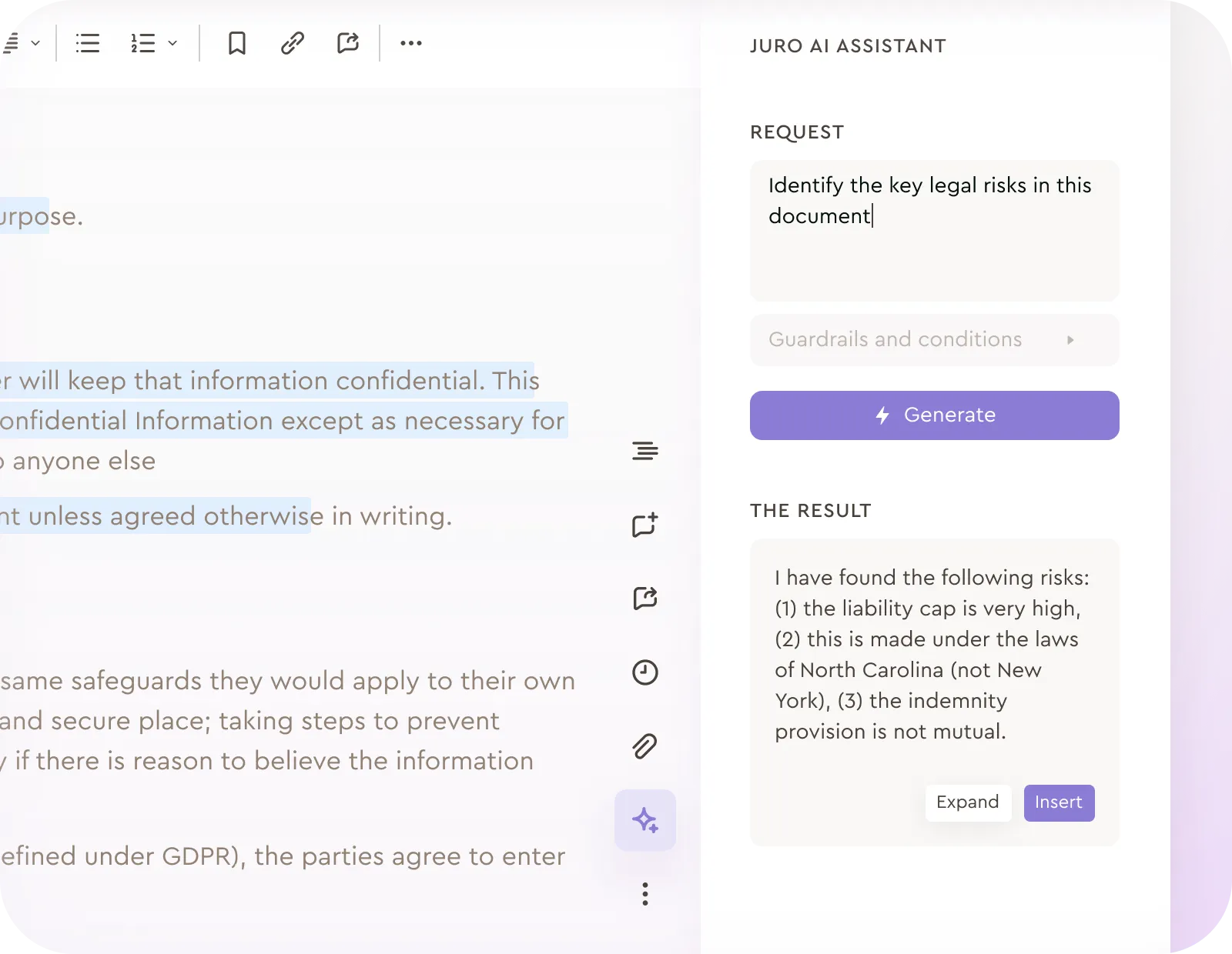 Juro | Legal AI Assistant