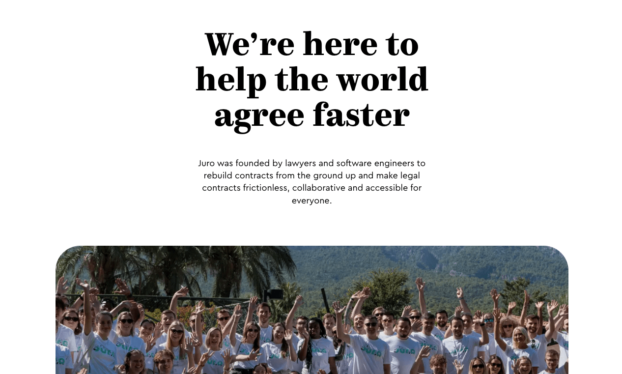Juro | Meet the team helping the world to agree faster