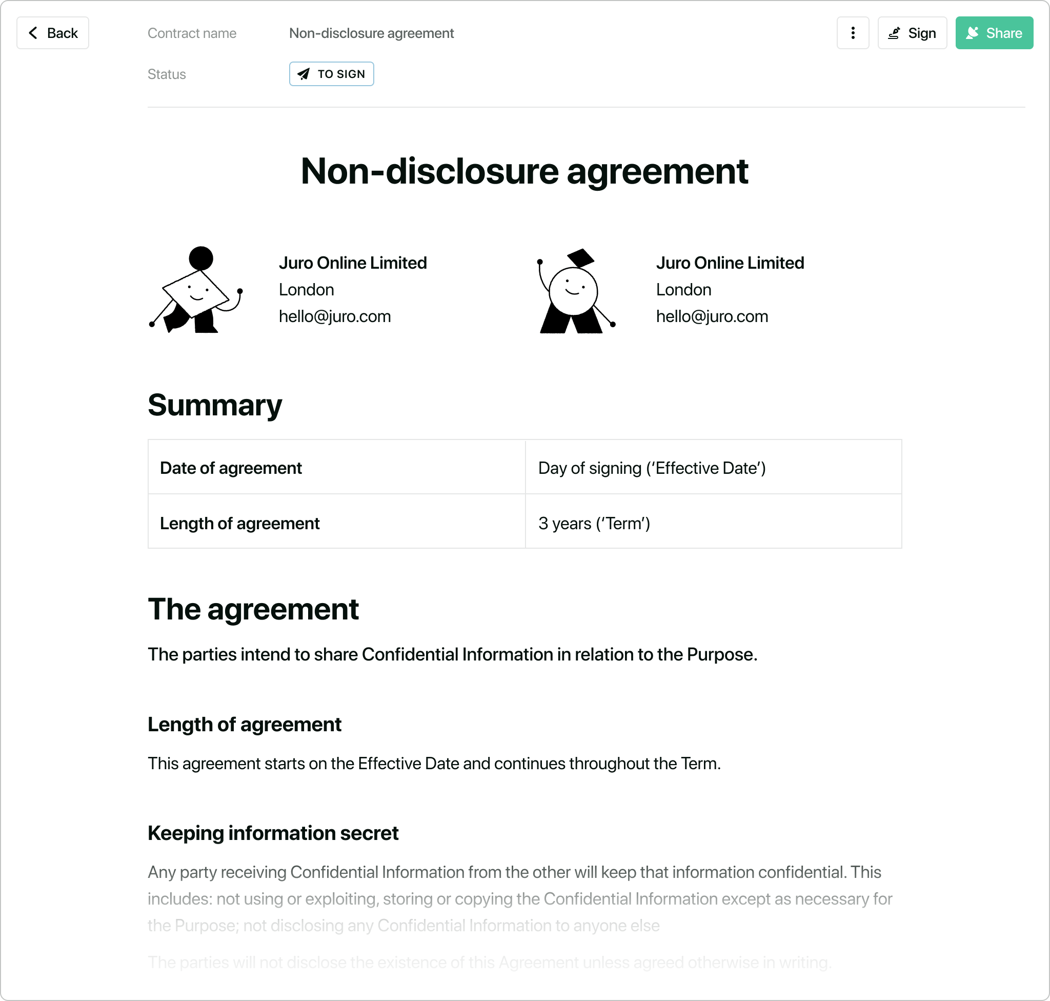 Non Disclosure Agreement NDA Template Free To Download