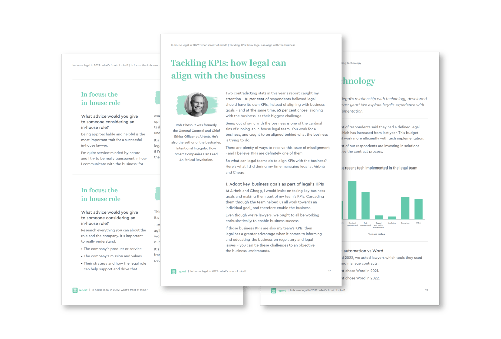 Juro | In-house legal in 2022: what's front of mind?