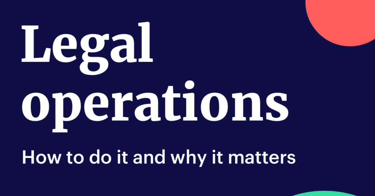 Legal operations eBook