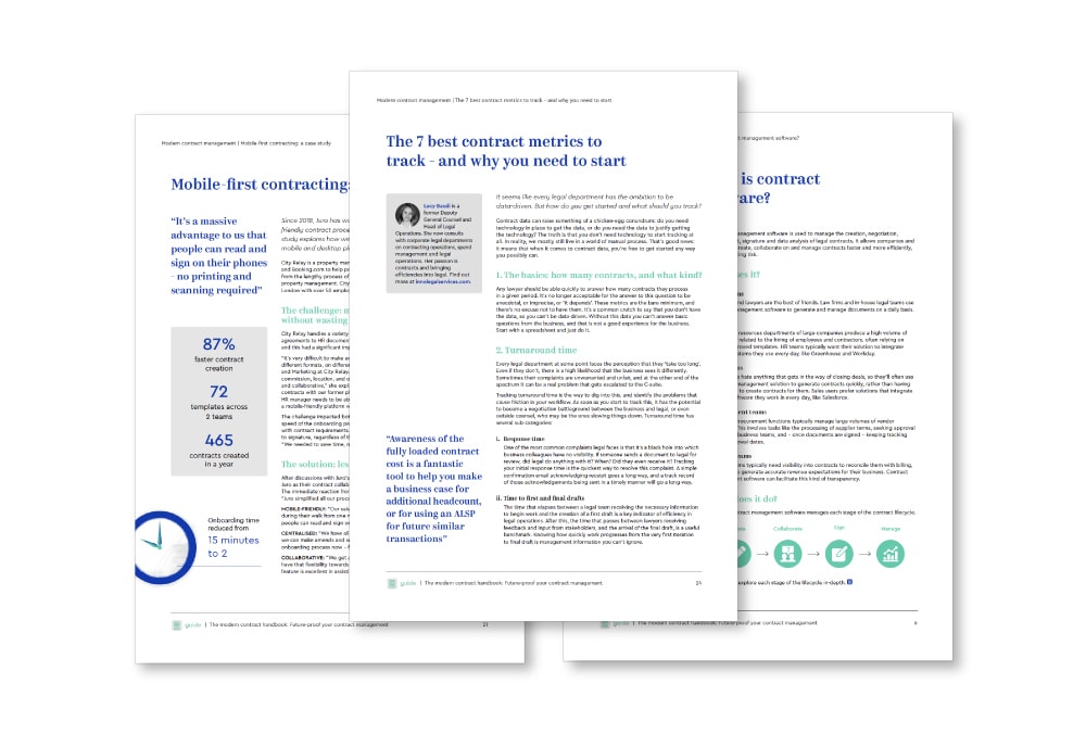 Modern contract handbook: guide to effective contract management
