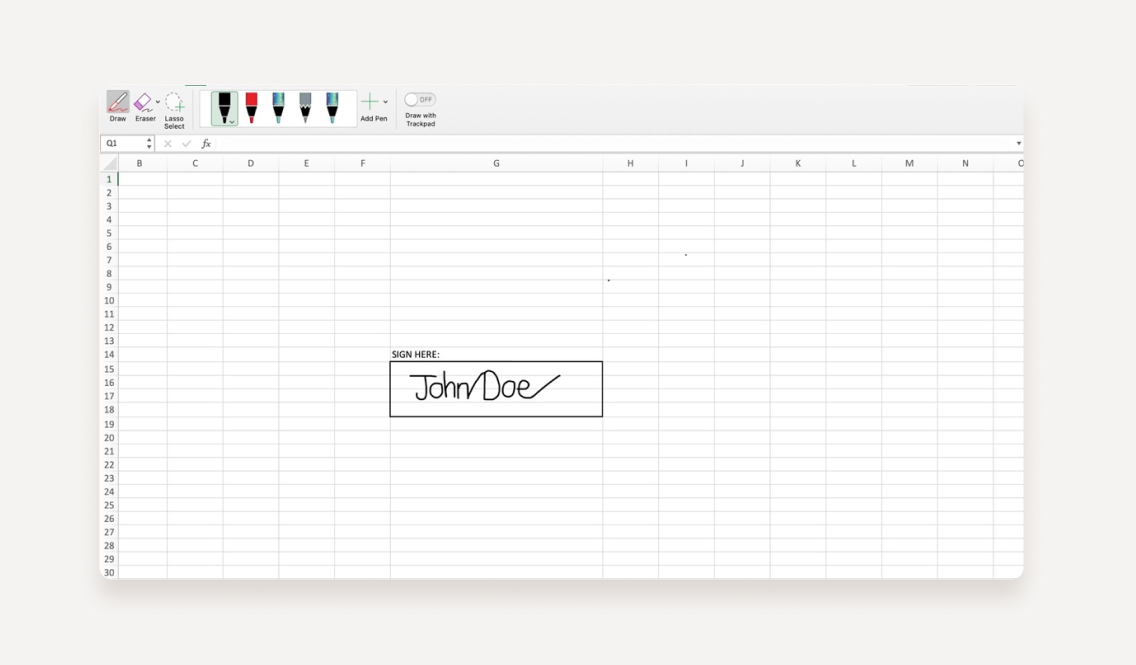 How To Insert A Signature In Excel