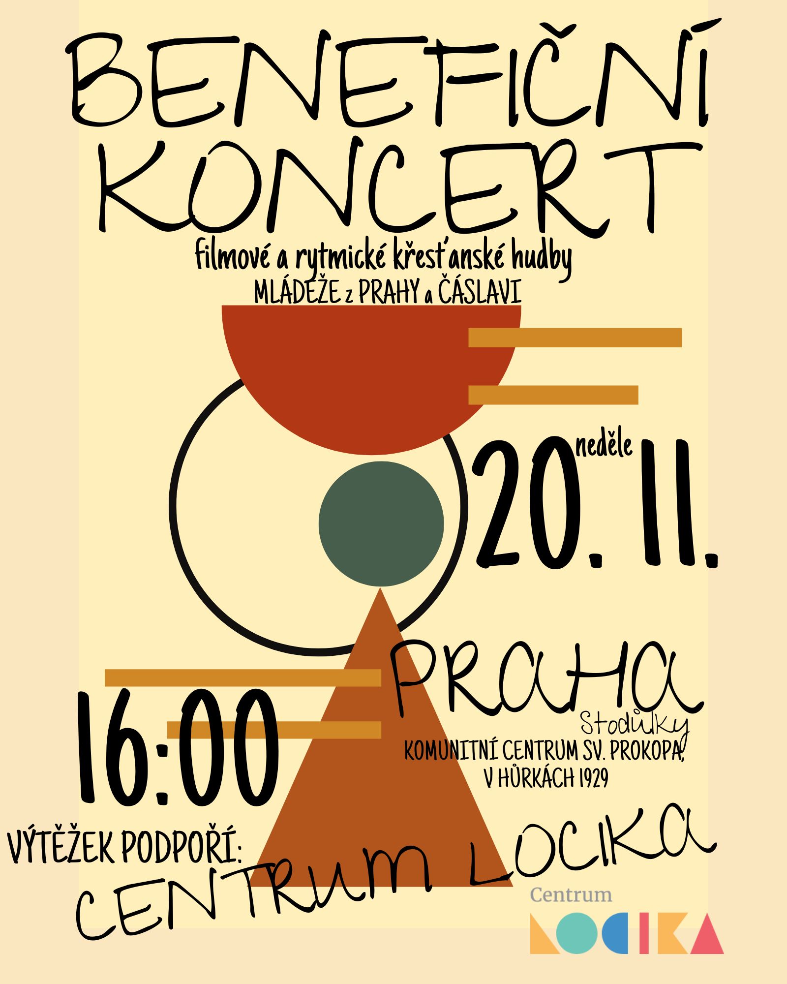 Benefiční koncert v komunitním centru sv. Prokopa
