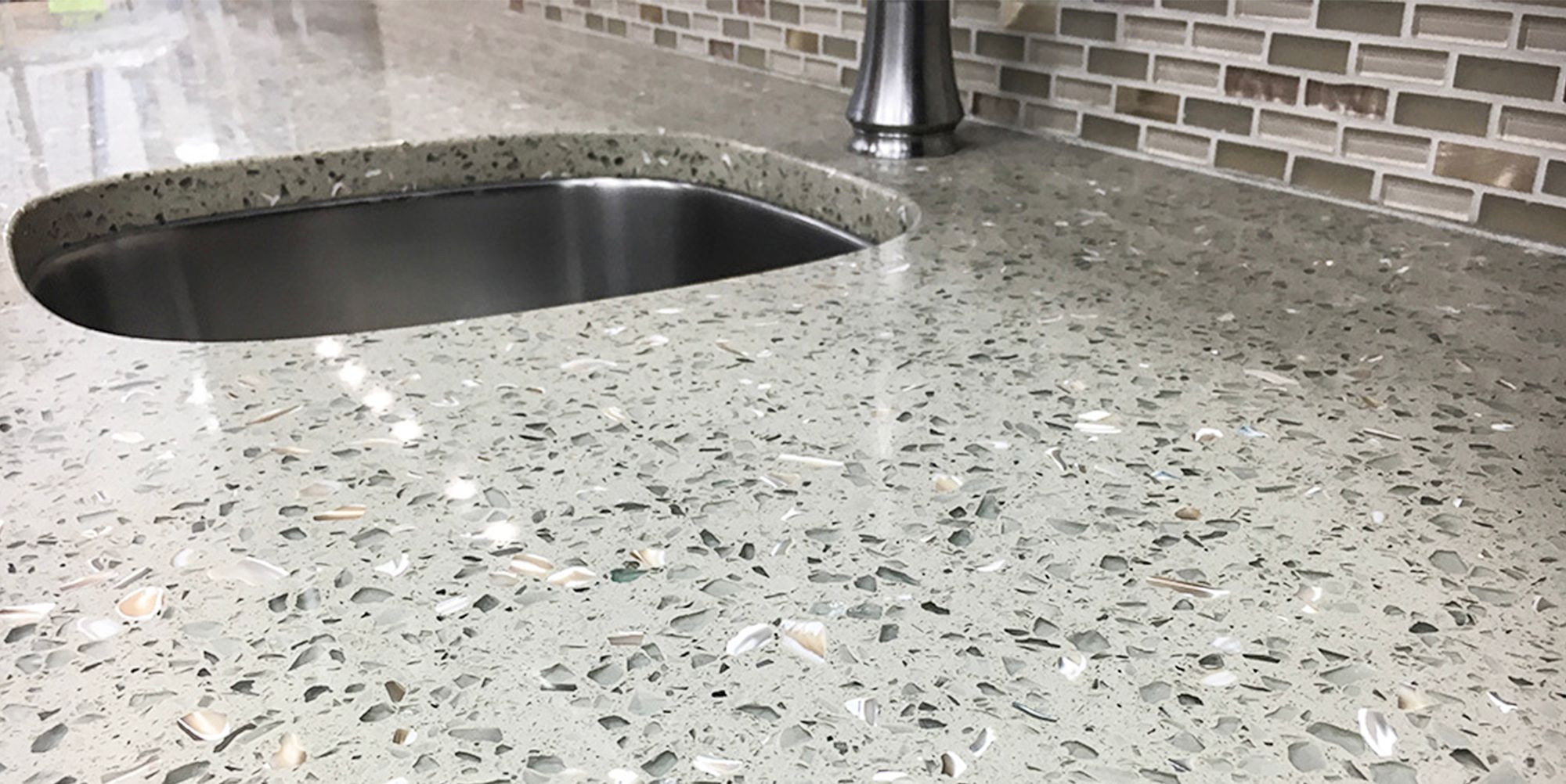 Recycled Glass Countertops | Curava