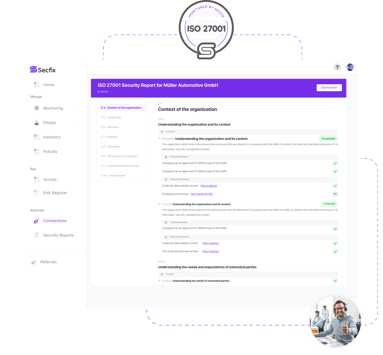 ISO 27001 Information Security Management System Automated