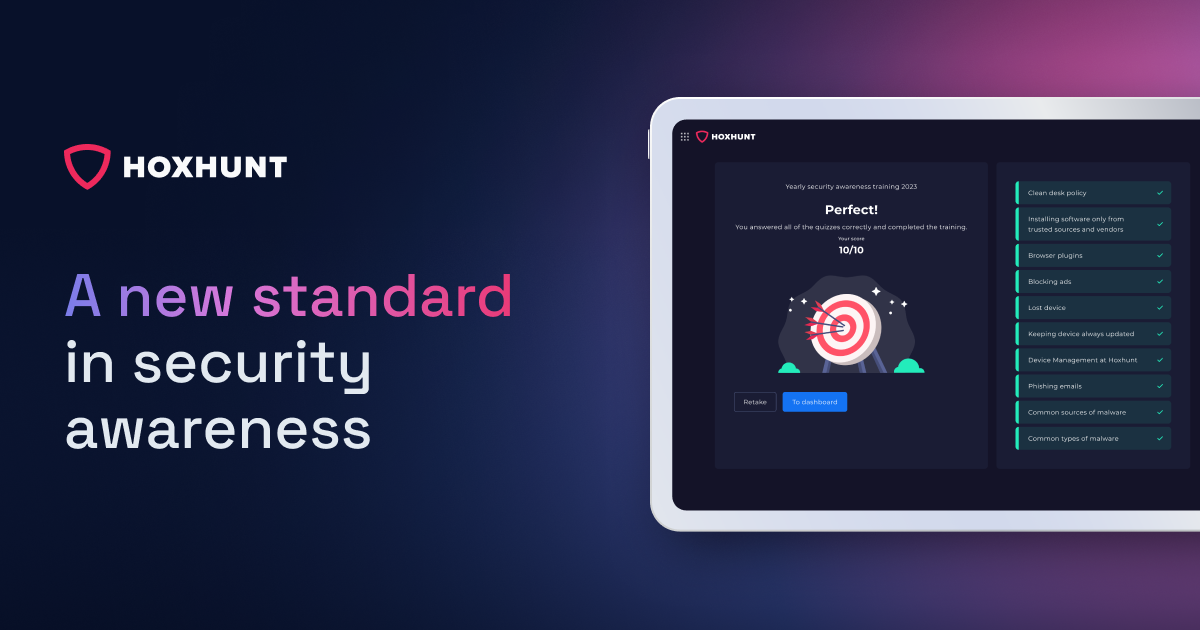 Security Awareness Training - Hoxhunt