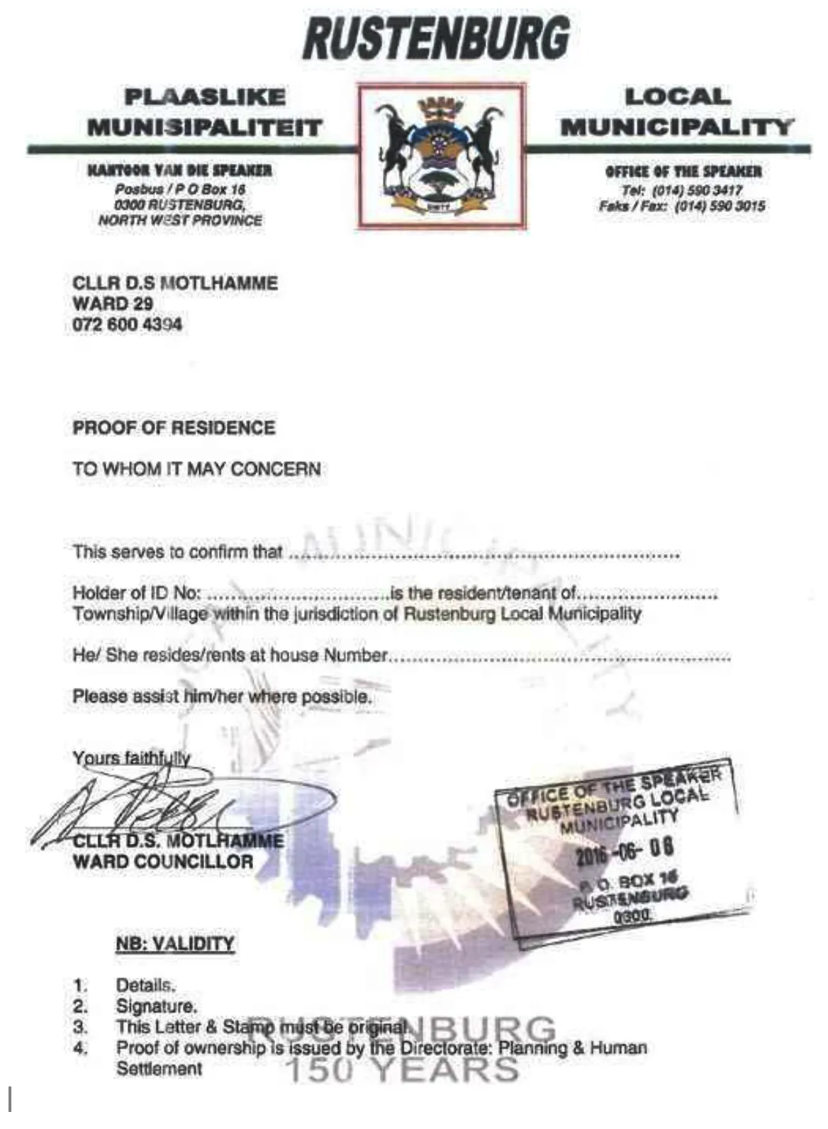 FICA Identification | FBK Markets