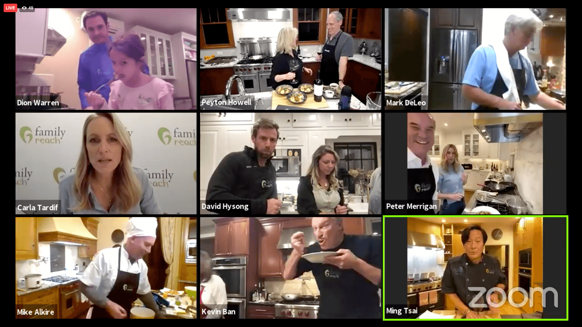 Family Reach raises $373k in Livestream cooking challenge | Givebutter