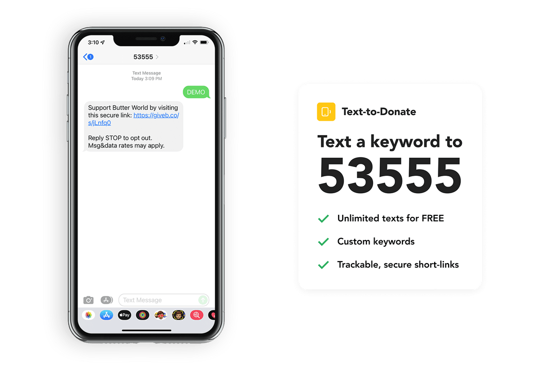 Free Text-To-Donate: Create Custom Shortcodes | Givebutter