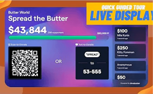 Free Live Display: Elevate Your Fundraising Events | Givebutter