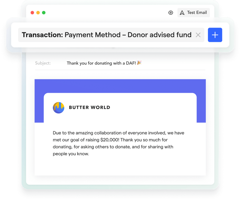 Free DAF Widget: Easiest Way To Accept DAF Donations | Givebutter