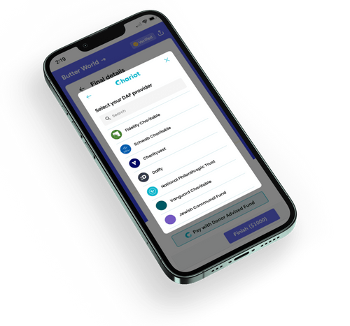Free DAF Widget: Easiest Way To Accept DAF Donations | Givebutter