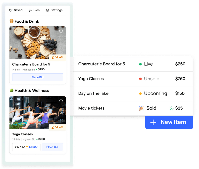 Free Mobile Bidding Software For Silent Auctions | Givebutter