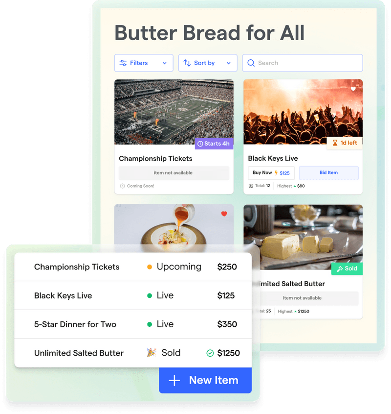 Free & User-Friendly Auction Management Software | Givebutter
