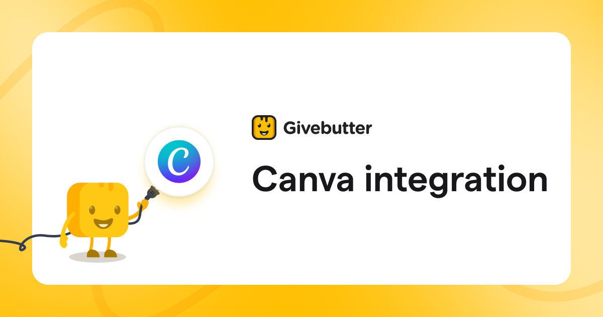 Free Canva Fundraising Integration | Givebutter