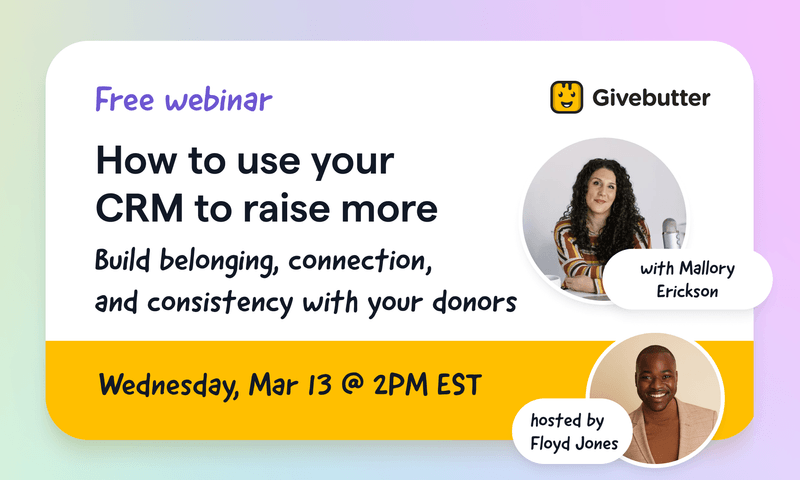 Free Fundraising Webinars & Events | Givebutter