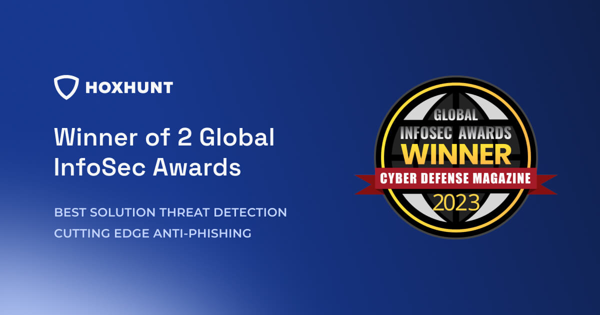 Hoxhunt named winner of two prestigious Global InfoSec Awards by Cyber ...