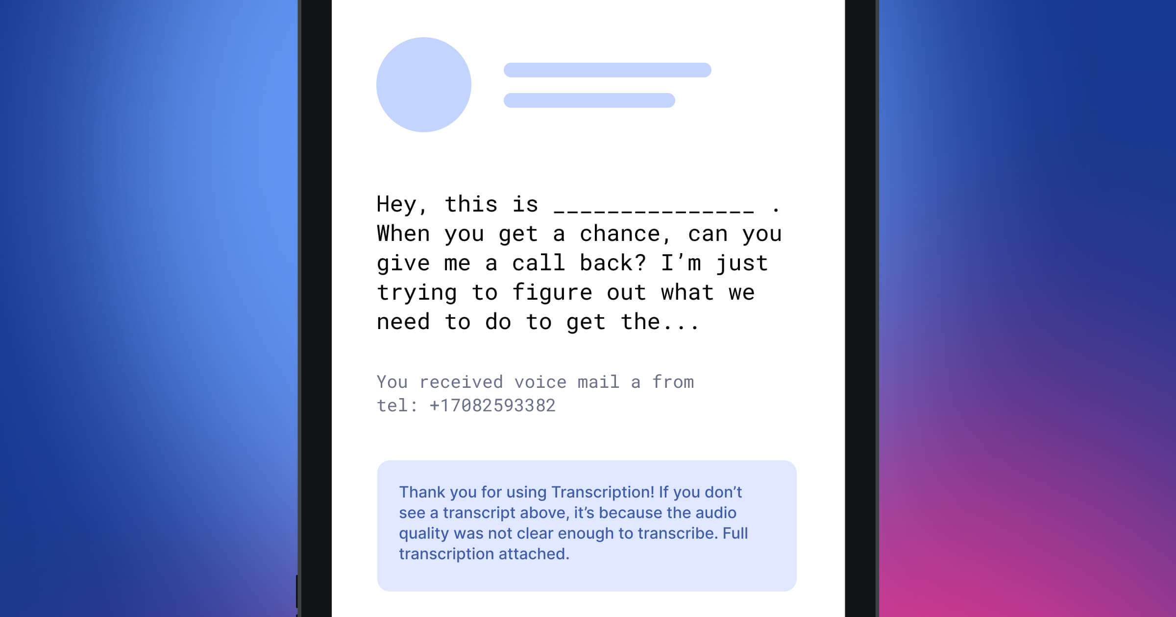 Fake voicemail notification phishing scam - Hoxhunt