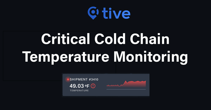 Critical Cold Chain Temperature Monitoring with Tive | Tive
