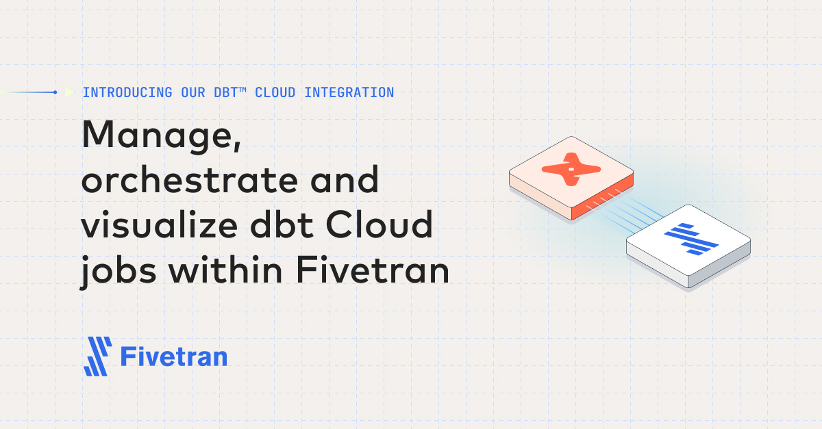 Introducing our dbt™ Cloud integration Introducing our dbt™ Cloud integration
