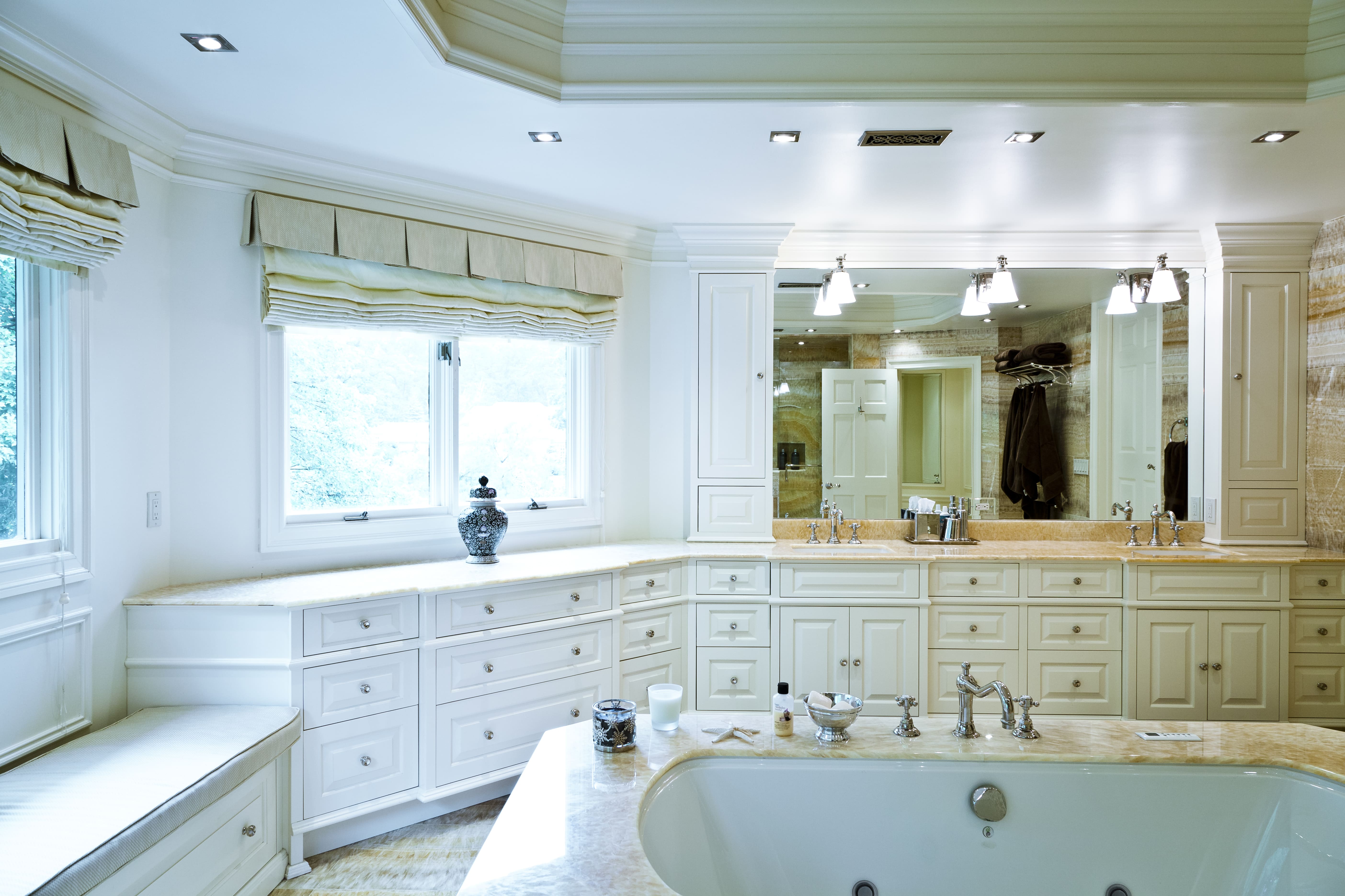 Two toned large vanity Caldwell, NJ | WL Kitchen & Home