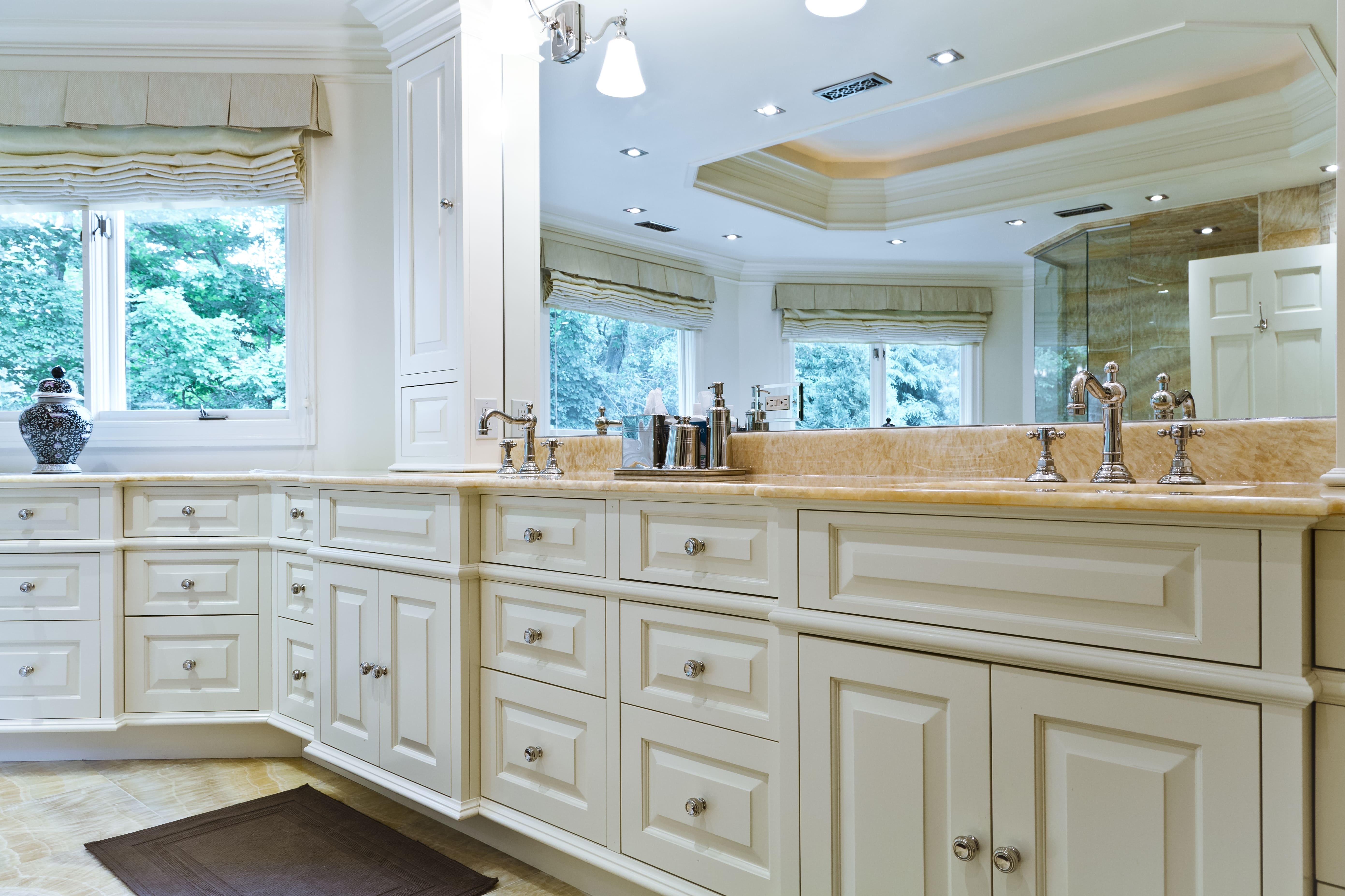 Two toned large vanity Caldwell, NJ | WL Kitchen & Home