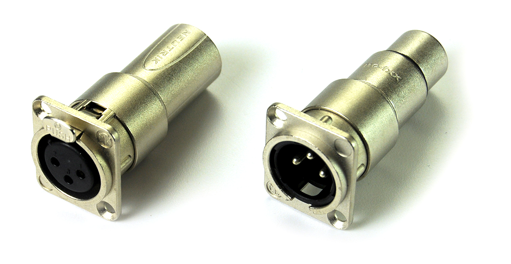 XLR Chassis mount feed through connectors