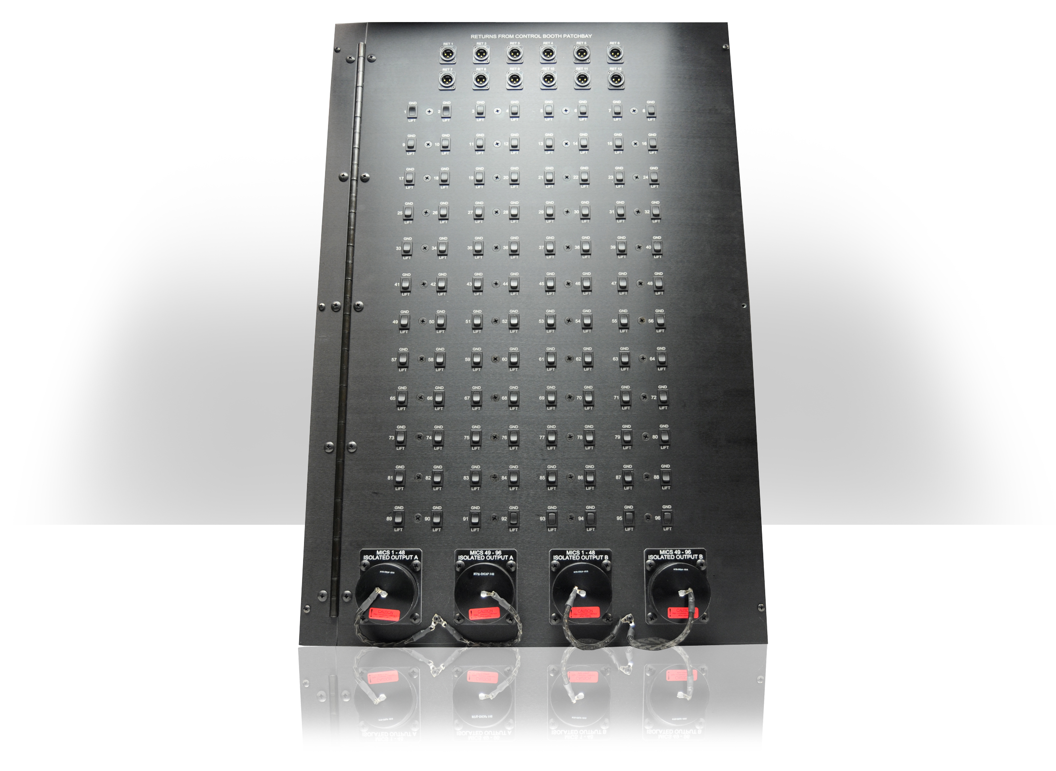 Custom, 96-channel splitter for Electrosonic Inc.