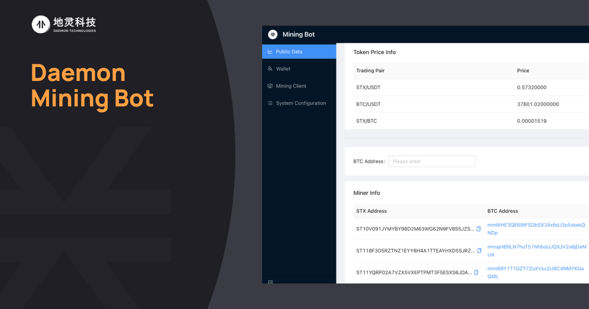 Announcing the Beta Release of Daemon's Mining Bot | Daemon Technologies