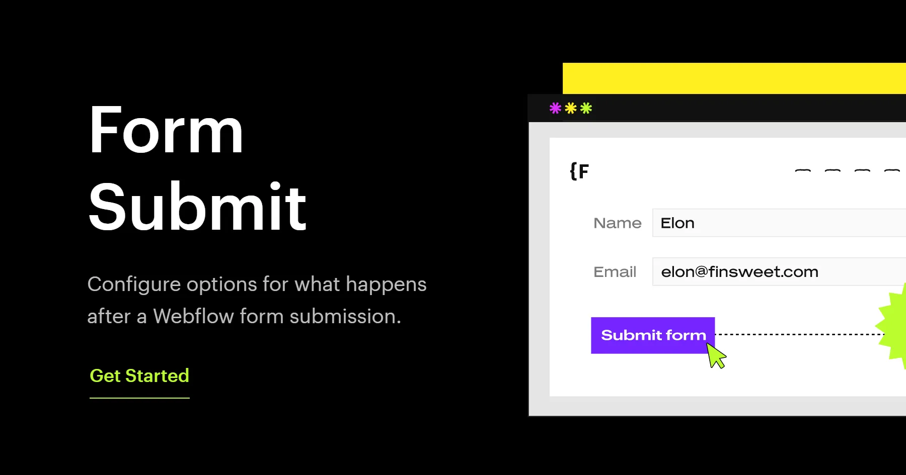 Form Submit No code Using Attributes