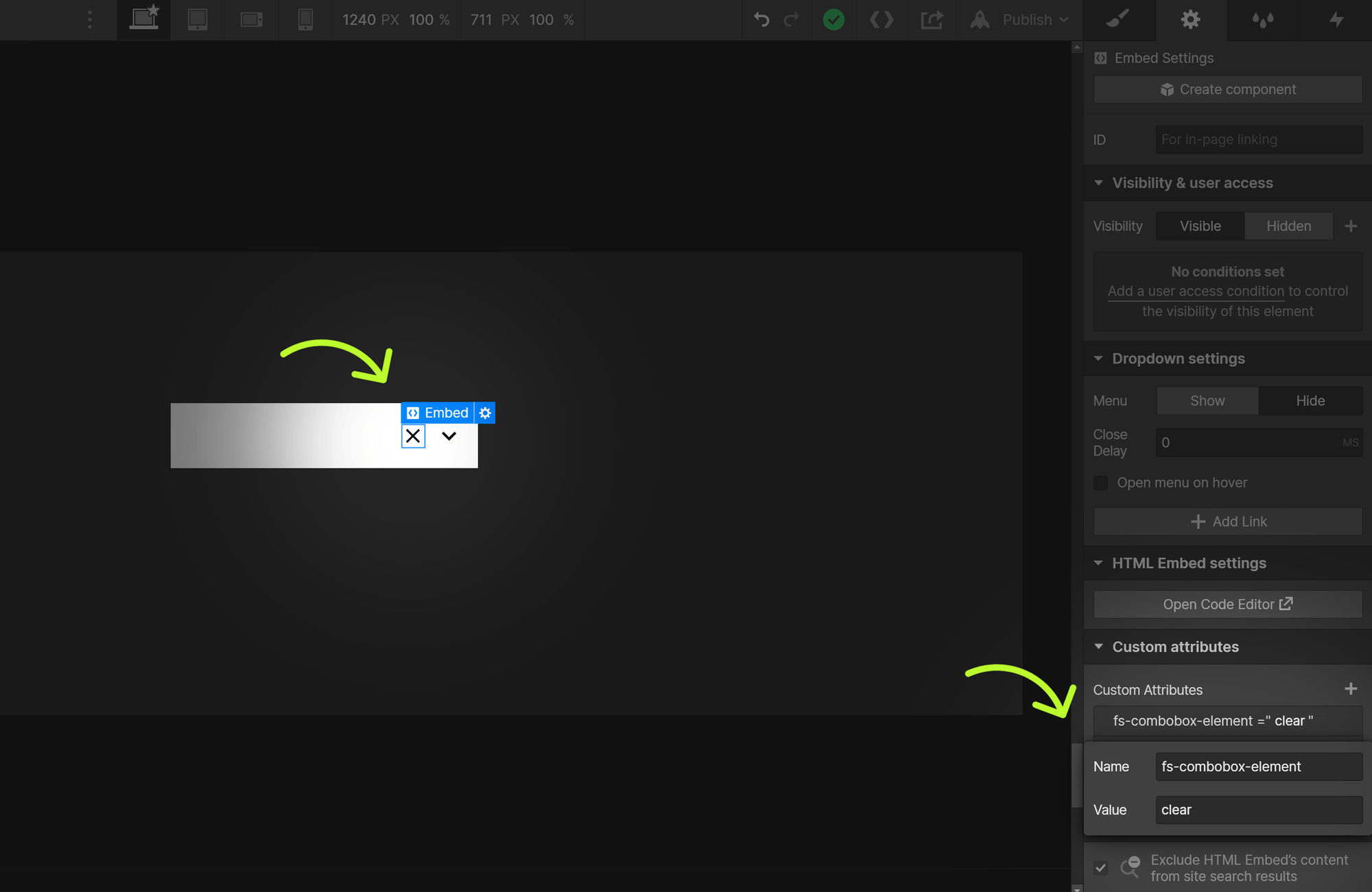 Combo Box for Webflow
