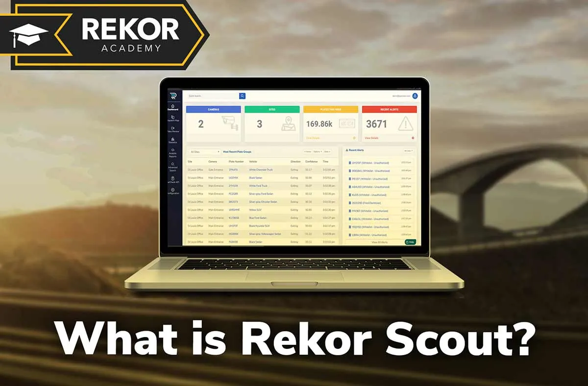 Rekor Scout® for AI-Driven ALPR & Vehicle Recognition