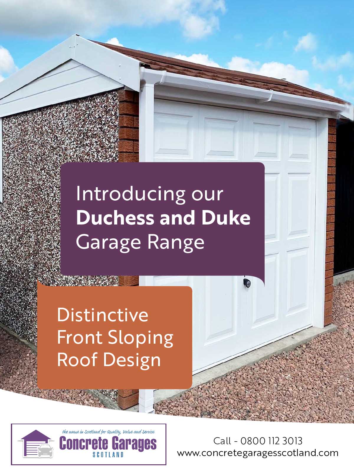 Introducing our Duchess and Duke Garage Range | Concrete Garages Scotland