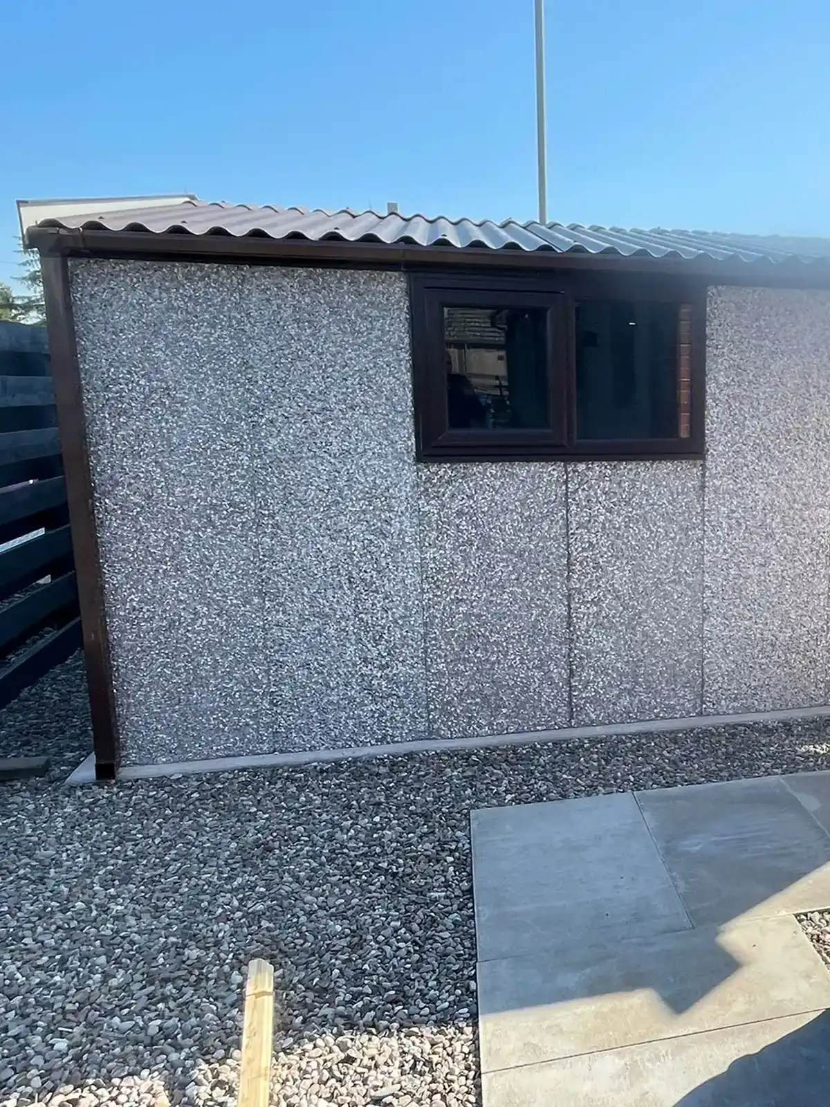 New Apex Woodthorpe Shed Installation in Forfar | Concrete Garages Scotland