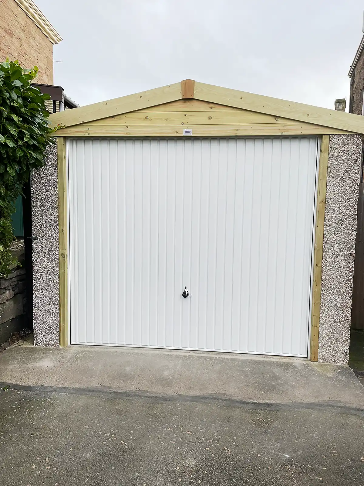 New Apex Timber Garage Installation in Perth | Concrete Garages Scotland