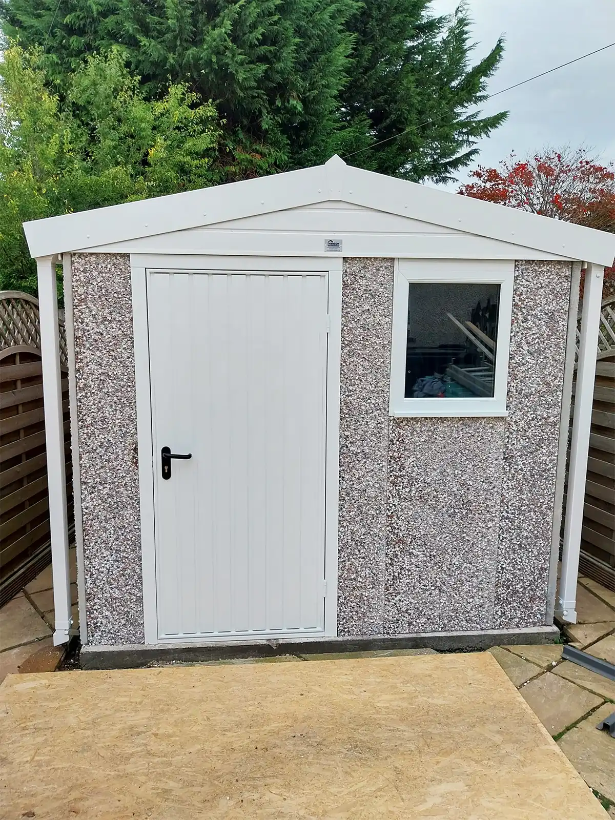 Apex PVC Shed Installation Motherwell | Concrete Garages Scotland